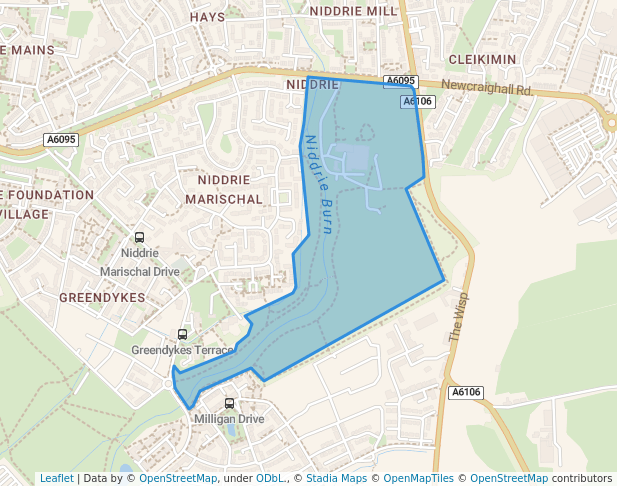 Hunters Hall Park in Edinburgh | Map and Routes