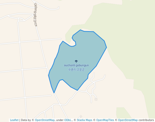 수촌리 고분군 in Gongju | Map and Routes