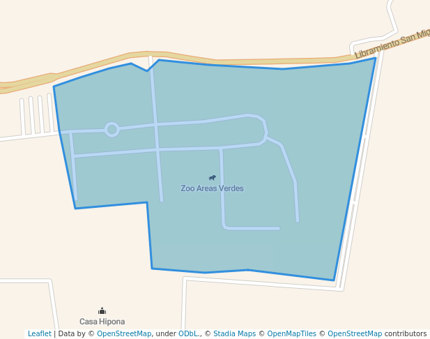 Parque Zoologico Moroleón in Casa Hipona | Map and Routes