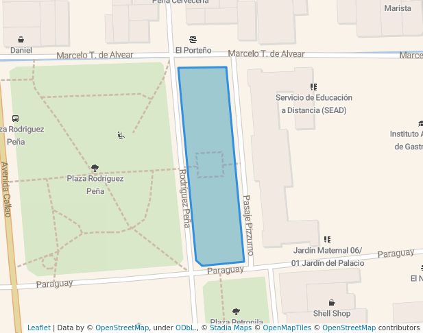 Plazoleta Paseo de los Maestros in Buenos Aires | Map and Routes