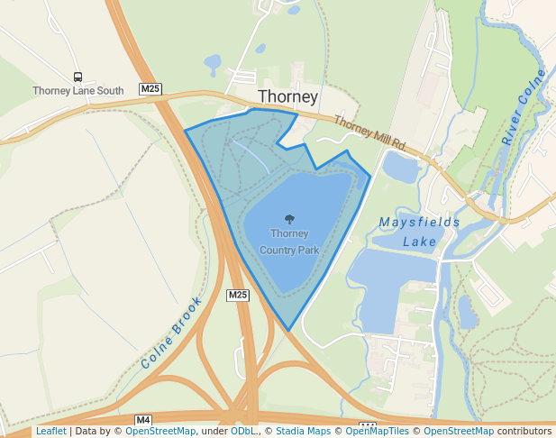 Thorney Country Park in Iver | Map and Routes