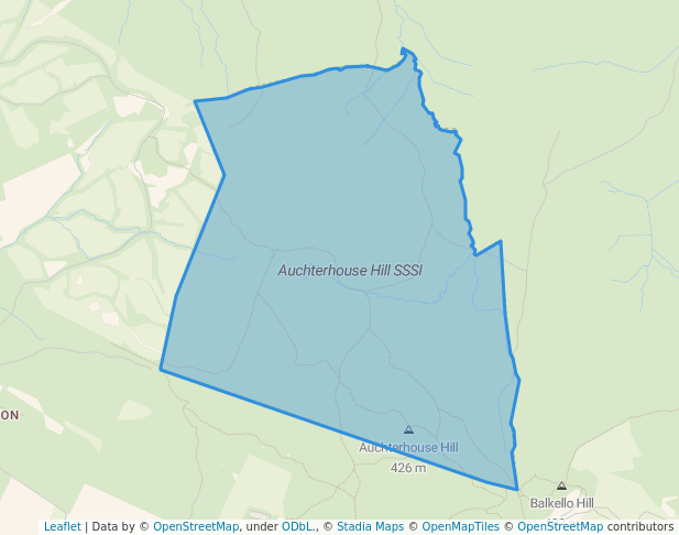 Auchterhouse Hill SSSI in Auchterhouse | Map and Routes
