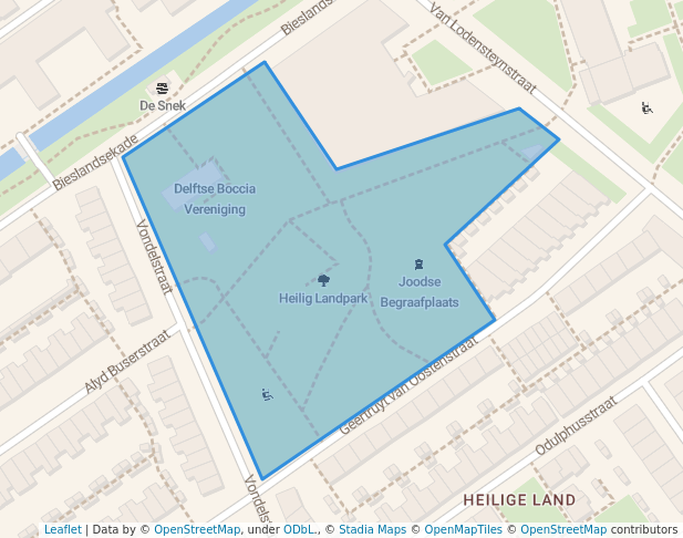 Heilig Landpark in Delft | Map and Routes