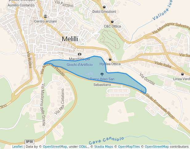 Parco Ibleo San Sebastiano in Melilli | Map and Routes