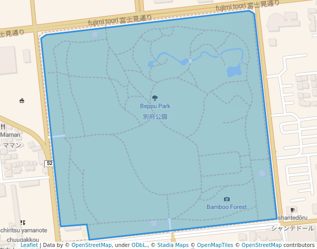 Beppu Park in Beppu | Map and Routes