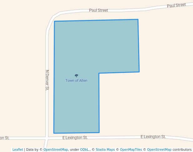 Town of Allen in Allen | Map and Routes