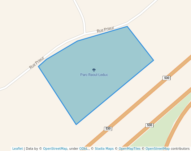 Parc Raoul-Leduc in Salaberry-de-Valleyfield | Map and Routes
