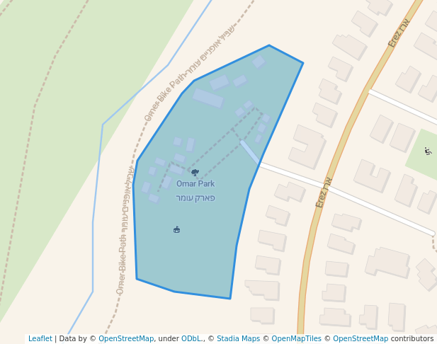 Omer park in עומר | Map and Routes