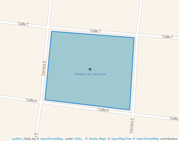 Parque Los Lanceros in La Victoria | Map and Routes