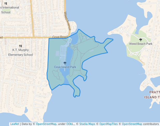 Cove Island Park in Stamford | Map and Routes