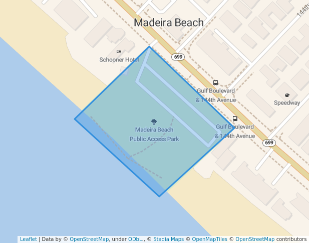 Madeira Beach Public Access Park in Madeira Beach | Map and Routes