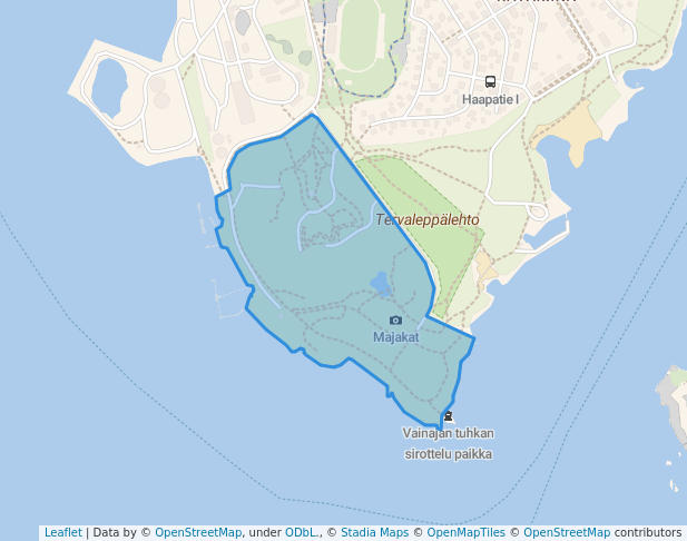 Katariina Seaside Park in Kotka | Map and Routes