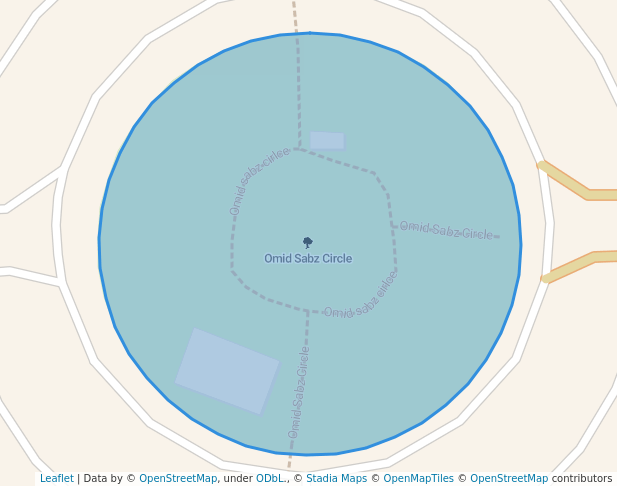 Omid Sabz Circle in Kabol | Map and Routes