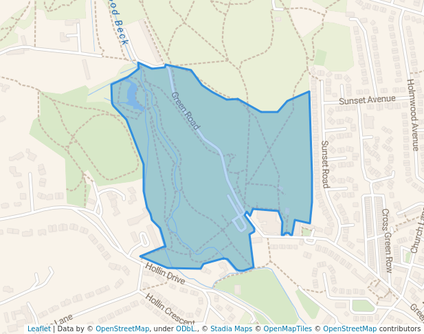 Meanwood Park in Leeds | Map and Routes