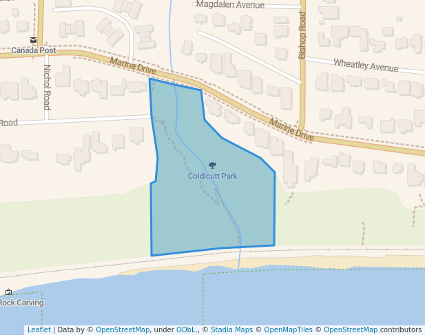 Coldicutt Park in White Rock | Map and Routes