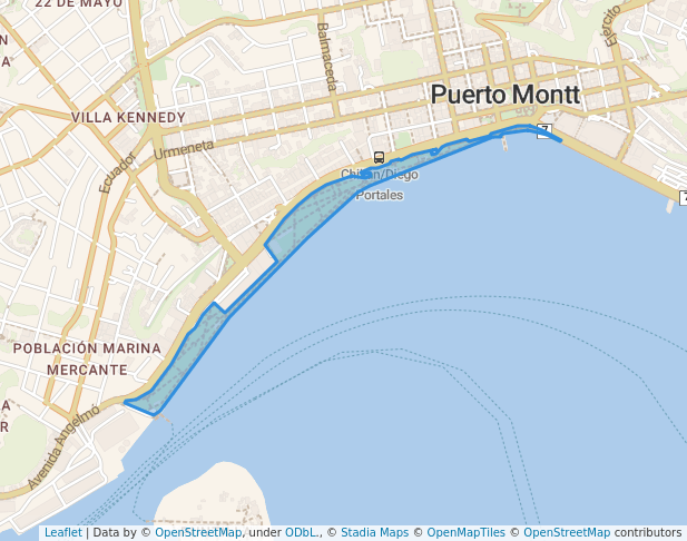 Parque Costanera Puerto Montt in Puerto Montt | Map and Routes