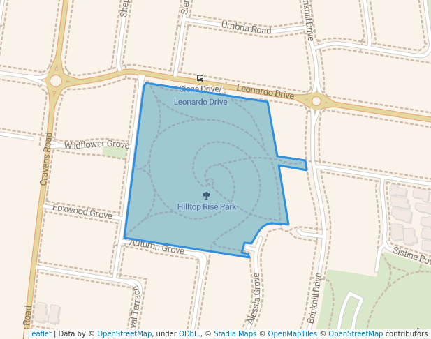 Hilltop Rise Park in Mernda | Map and Routes