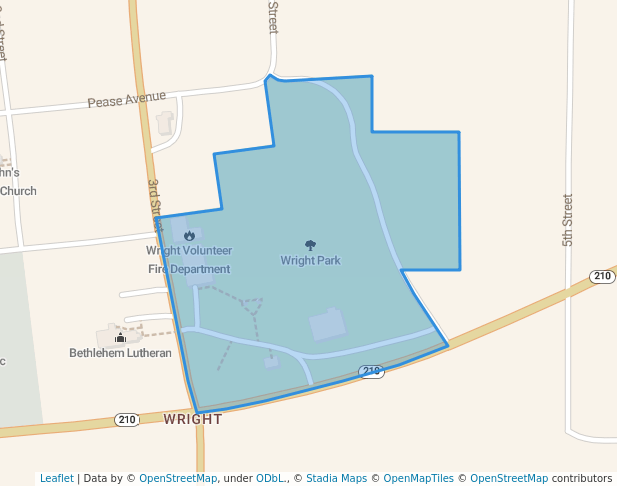 Wright Park in Wright | Map and Routes