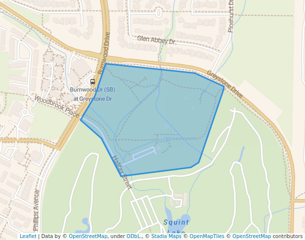 Squint Lake Park in Burnaby | Map and Routes