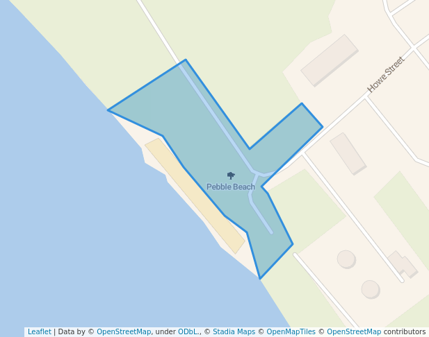 Pebble Beach in Marathon | Map and Routes