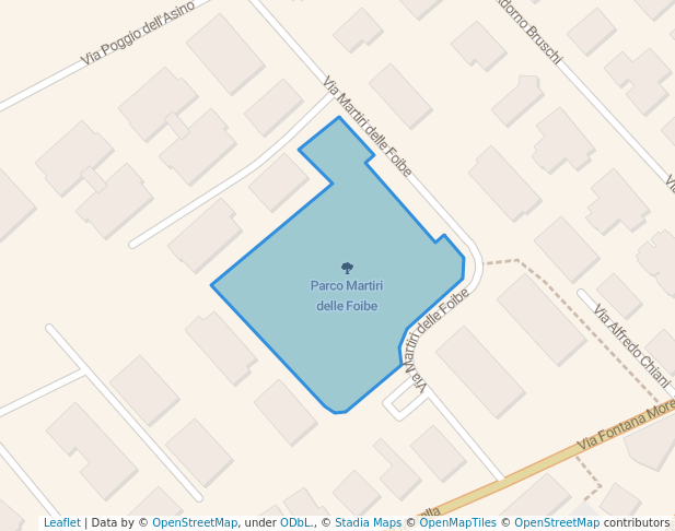 Parco Martiri delle Foibe in Cerveteri | Map and Routes