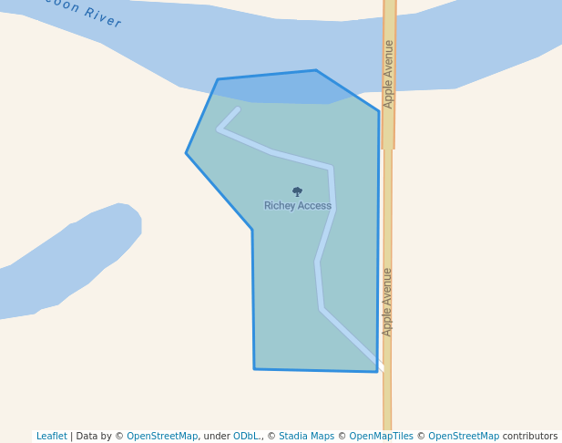 Richey Access in Glidden | Map and Routes