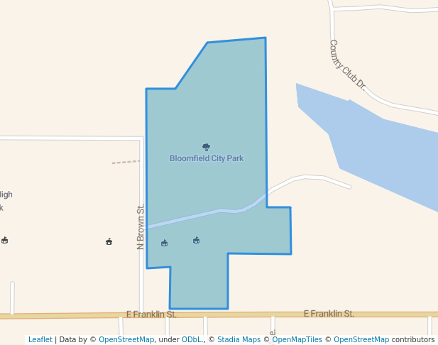 Bloomfield City Park in Bloomfield | Map and Routes
