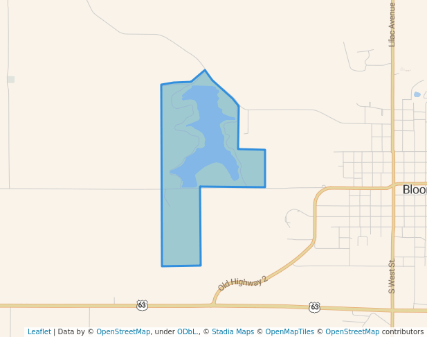 Lake Fisher Park in Bloomfield | Map and Routes