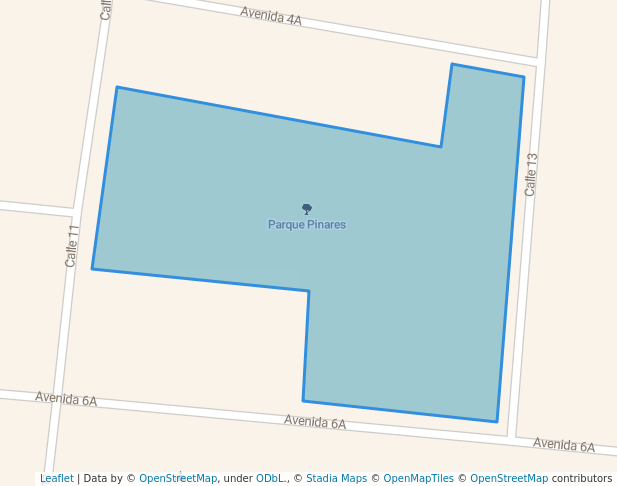 Parque Pinares in Guápiles | Map and Routes