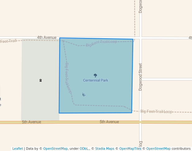 Centennial Park in Valemount | Map and Routes