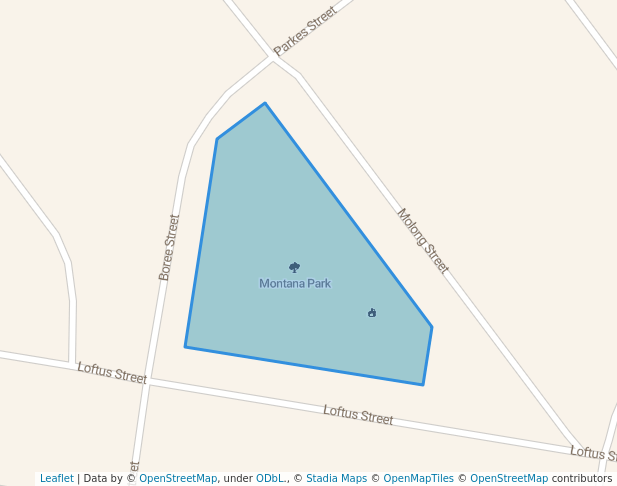 Montana Park in Manildra | Map and Routes