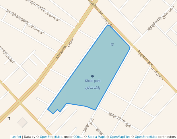 Shadi park in Dargaz | Map and Routes