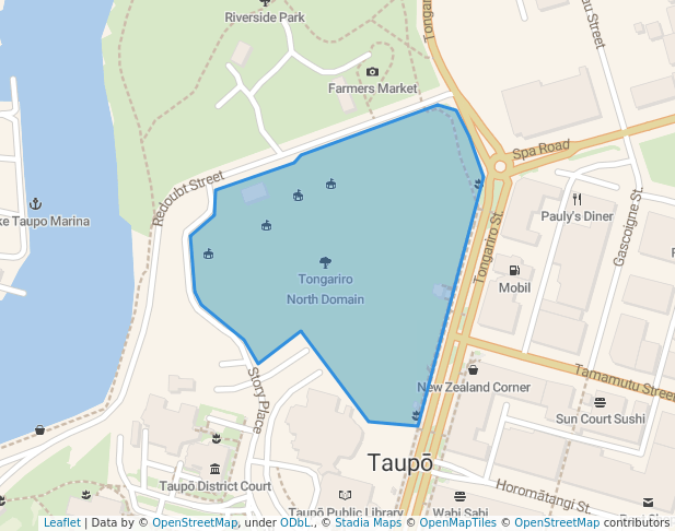 Tongariro Domain in Taupō | Map and Routes