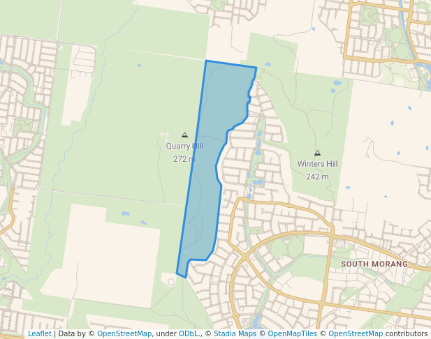 Quarry Hills Bushland Park in South Morang | Map and Routes