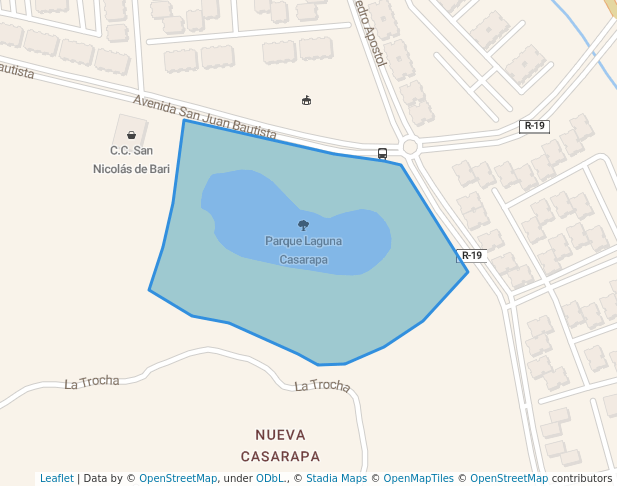 Parque Laguna Casarapa in Guarenas | Map and Routes