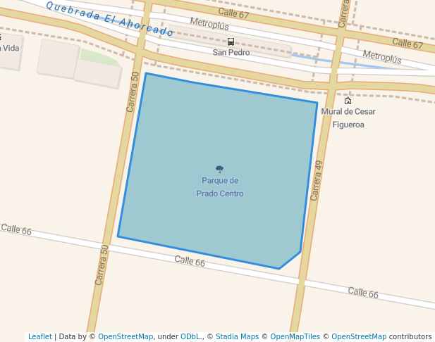 Parque de Prado Centro in Medellín | Map and Routes