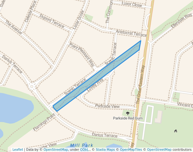 Scenic Terrace Park in South Morang | Map and Routes