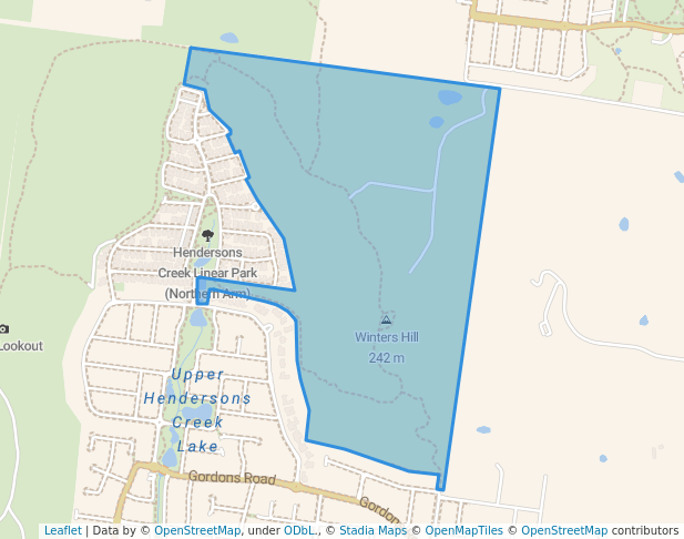 Granite Hills Park in South Morang | Map and Routes