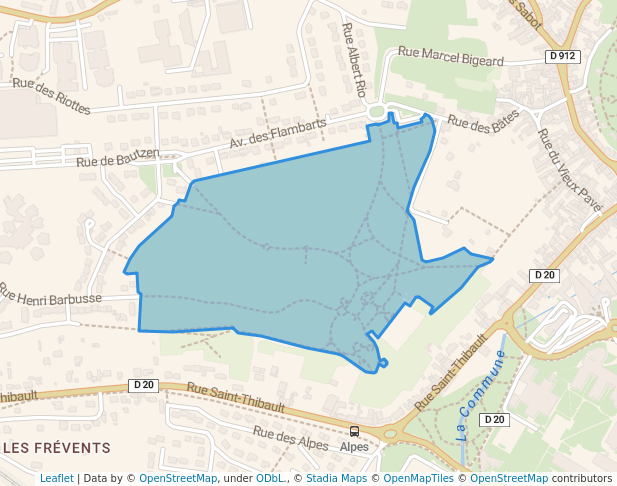 Parc Louis Philippe in Dreux | Map and Routes