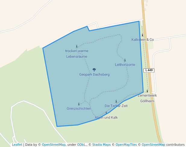 Geopark Dachsberg in Göllheim | Map and Routes