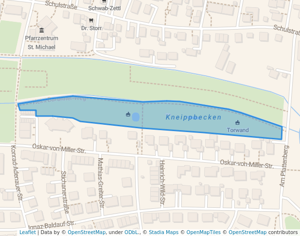Stadtpark in Aichach | Map and Routes