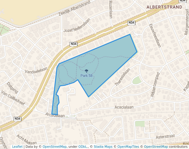 Park 58 in Knokke-Heist | Map and Routes