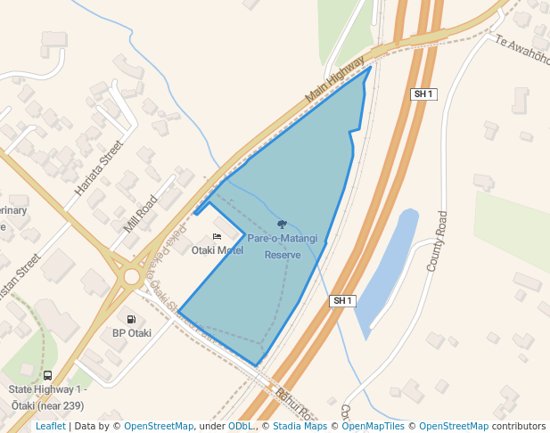 Pare-o-Matangi Reserve in Ōtaki | Map and Routes