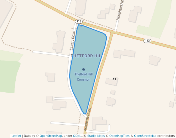 Thetford Hill Common in Thetford | Map and Routes
