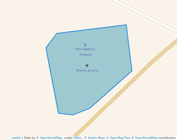 Manito ground in Beypore | Map and Routes