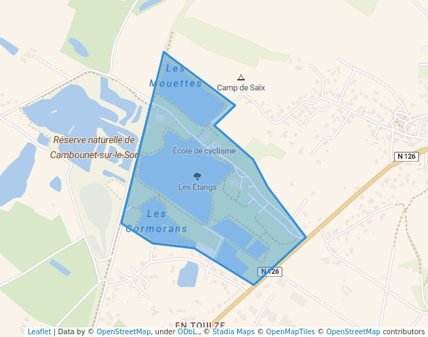 Les Étangs in Saix | Map and Routes