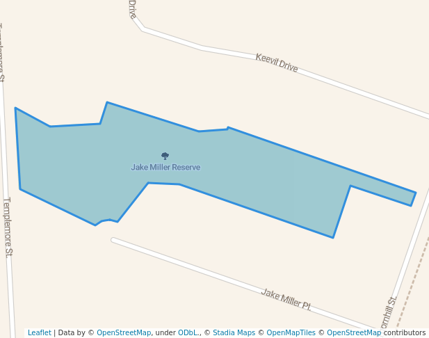 Jake Miller Reserve in Young | Map and Routes