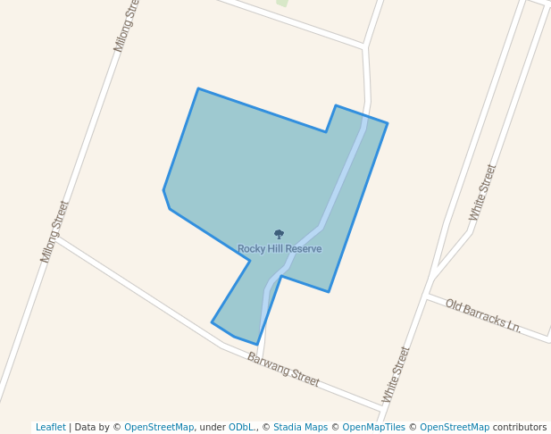 Rocky Hill Reserve in Young | Map and Routes
