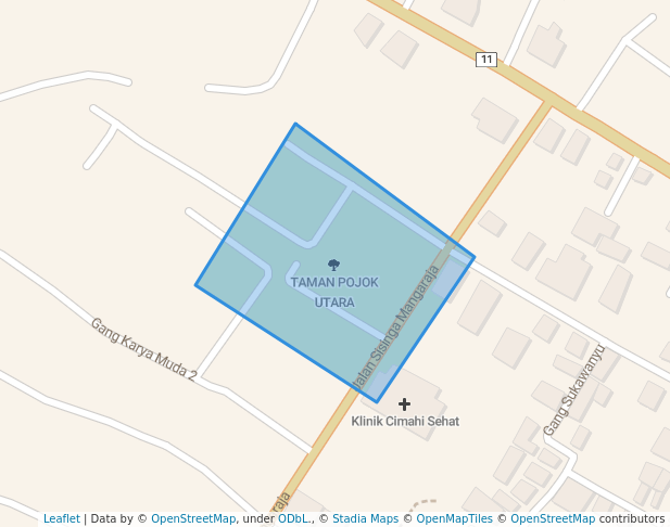 TAMAN POJOK UTARA in Cimahi | Map and Routes