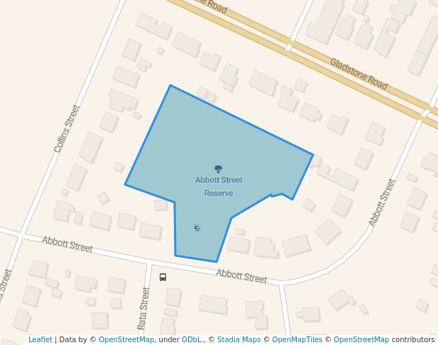 Abbott Street Reserve in Gisborne | Map and Routes